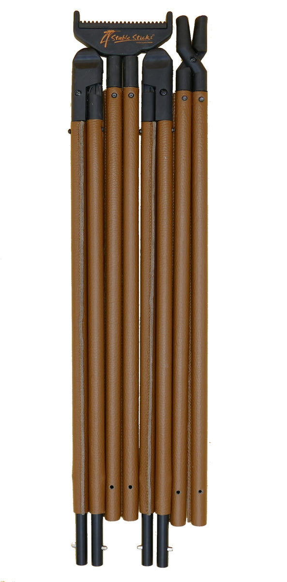 Ultimate Leather Shooting Stick | 4 Stable Sticks USA